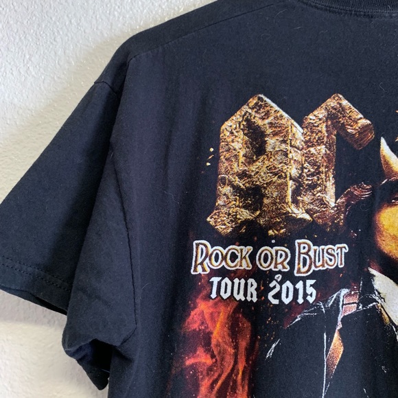 Tops | Ac Dc Rock Or Bust Graphic Band Tshirt | Poshmark